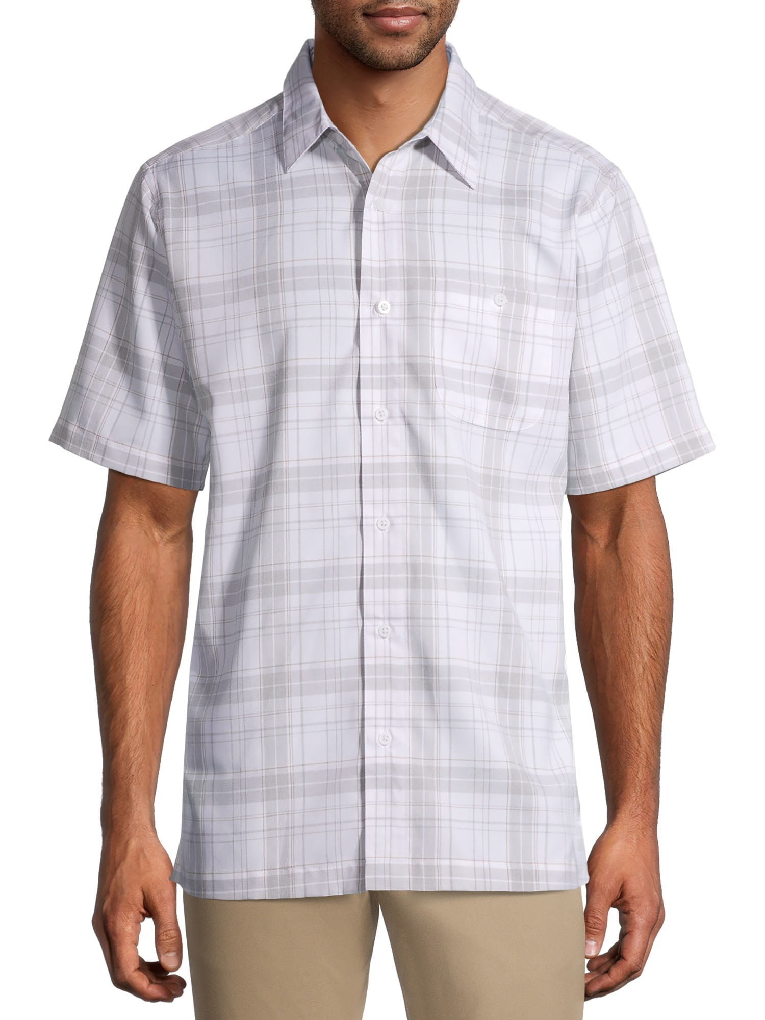 George Men's and Big Men's Microfiber Shirt, up to 5XL - Walmart.com