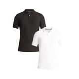George Men's & Big Men's Active Fit 2-Pack Pique Polo Shirt, Sizes XS ...