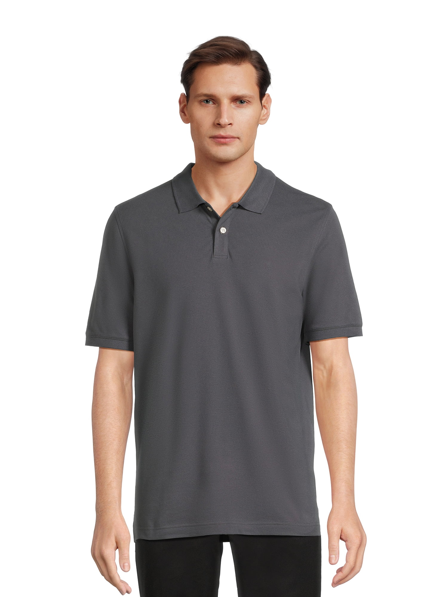 George Men's and Big Men's Pique Polo Shirts with Short Sleeves, Sizes ...