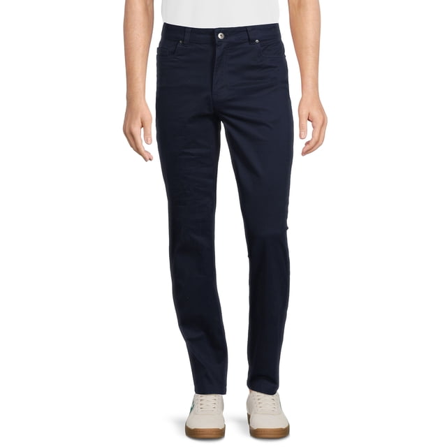 George men's Premium 5 Pocket Garment Washed Pants - Walmart.com