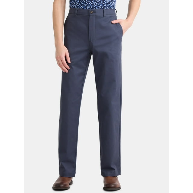 George Men's and Big Men’s Premium Regular Fit Khaki Pants, Sizes 30-54 - Walmart.com