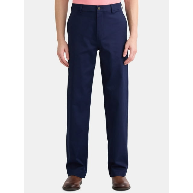 George Men's and Big Men’s Premium Regular Fit Khaki Pants, Sizes 30-54 ...