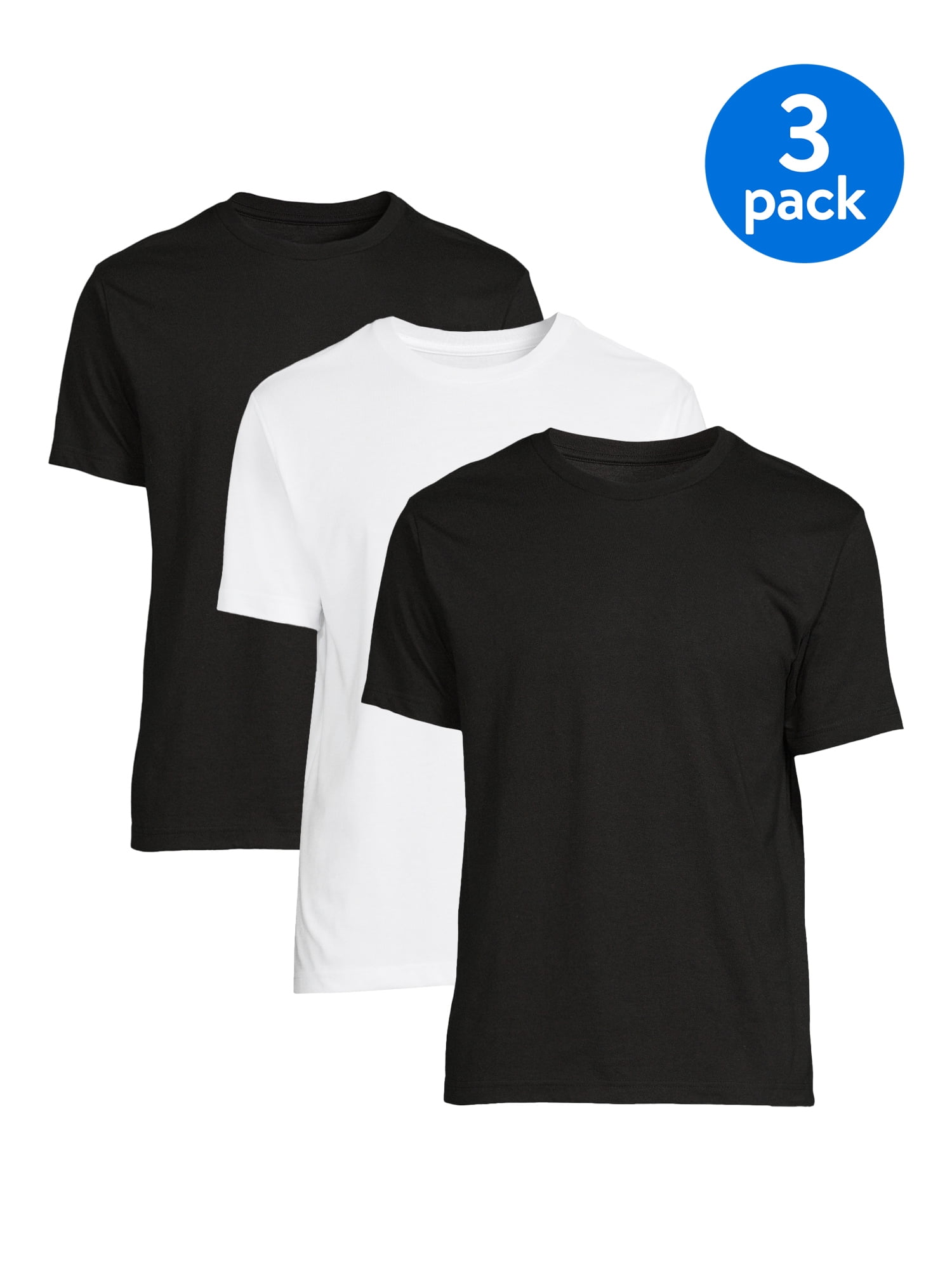 George Men's and Big Men's Short Sleeve Crew Tees, 3-Pack - Walmart.com