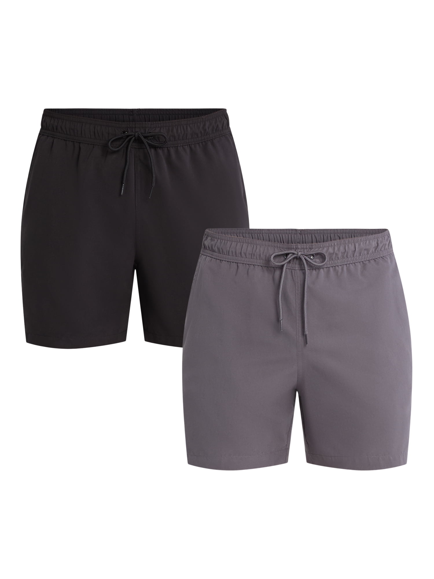 George Men's and Big Men's Swim Trunks, 6'' Inseam, 2-Pack, Sizes S-3XL ...