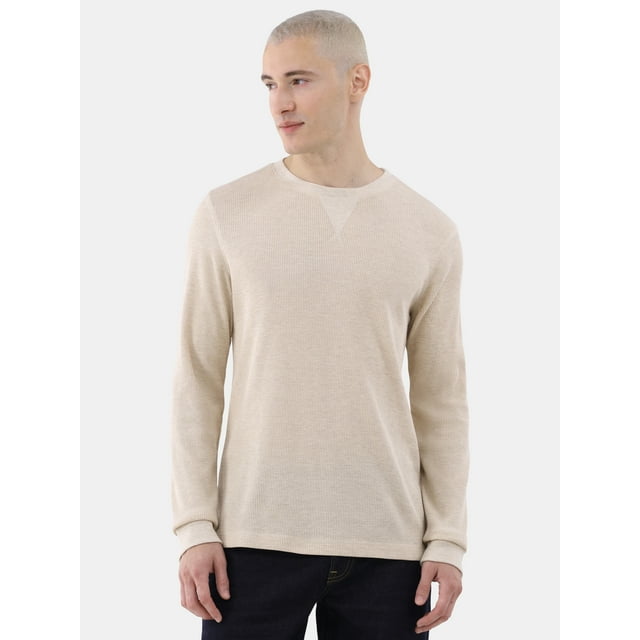 George Men's & Big Men’s Crewneck Thermal Shirt with Long Sleeves ...