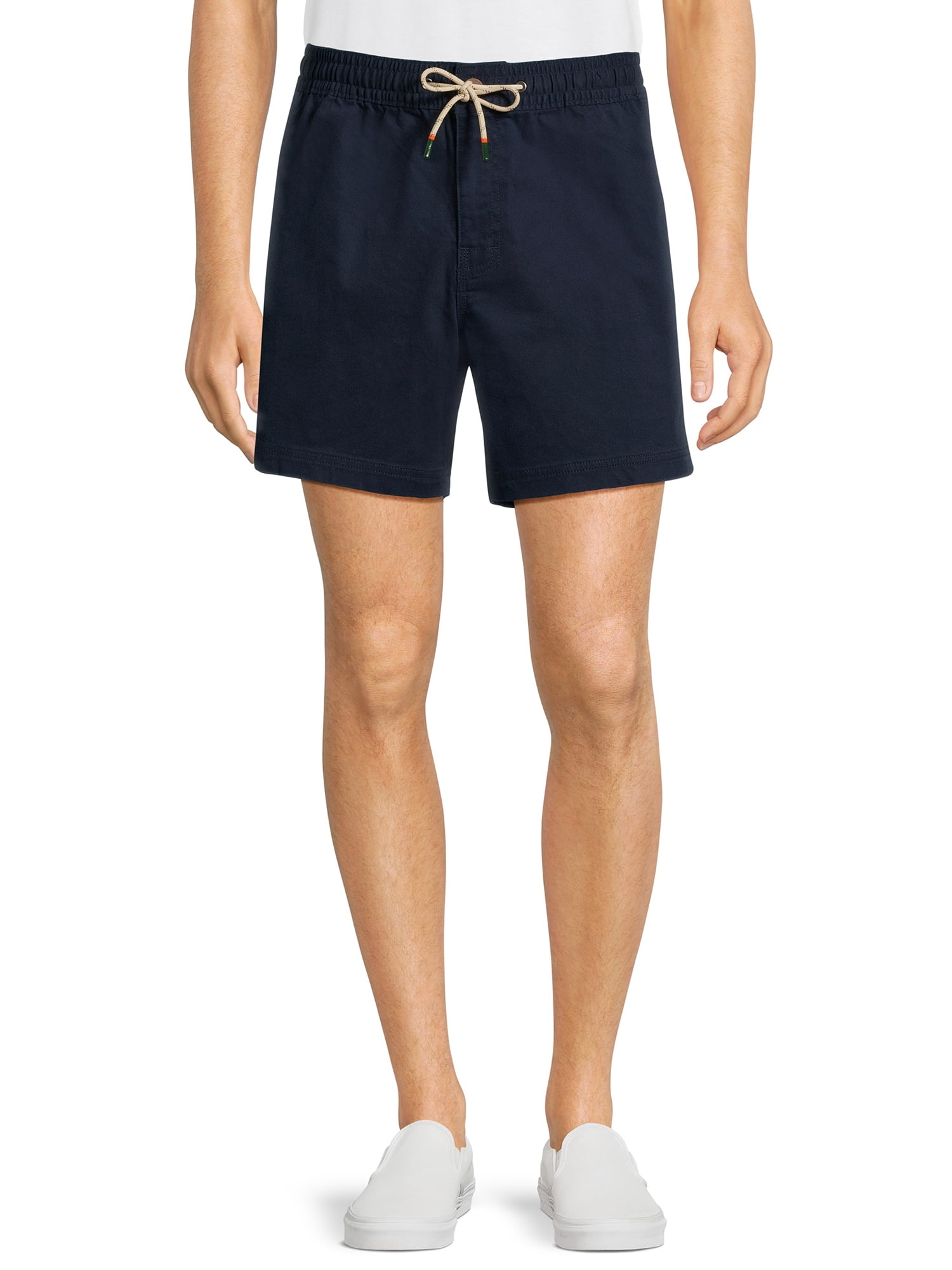 George Men's and Big Men's Twill Pull On Shorts with Drawstring Waist ...
