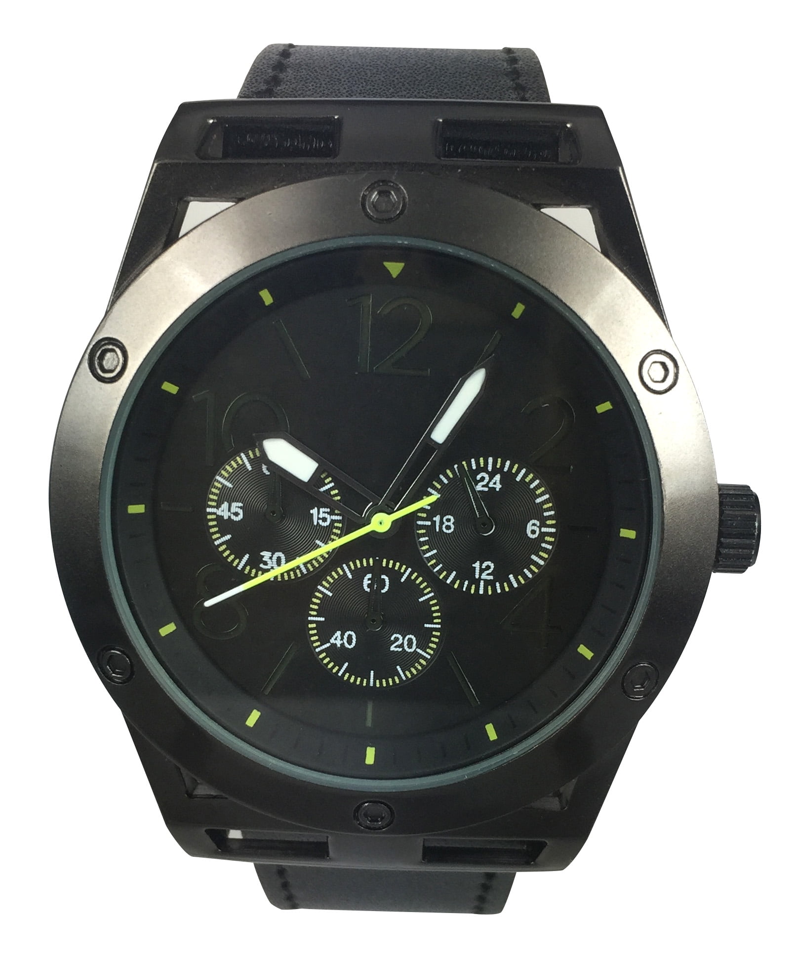 George Mens Analog Casual Wristwatch with Imitation Leather Band ...