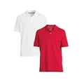 George Mens Pique Polo Shirts 2 Pack