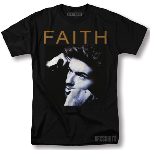 George Michael Shirt Faith Merch Concert Tour Vntg Graphic Design T ...