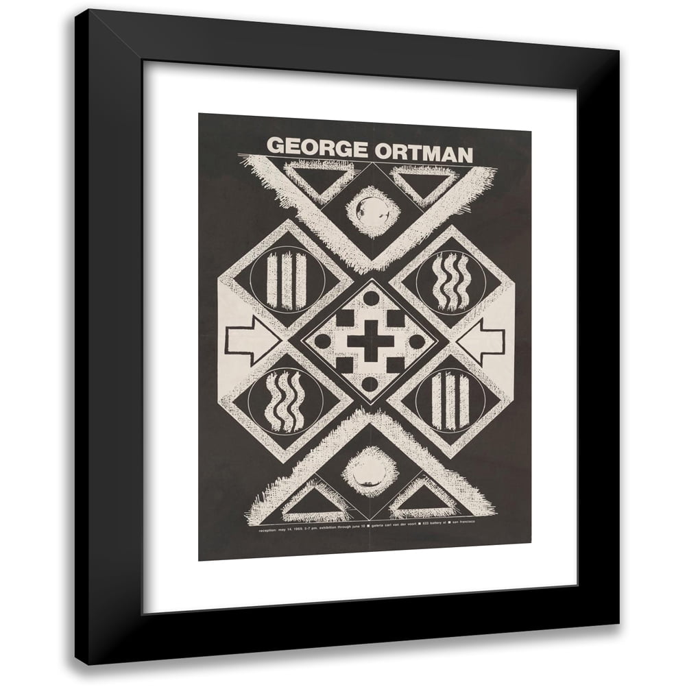 George Ortman 11x14 Black Modern Framed Museum Art Print Titled ...