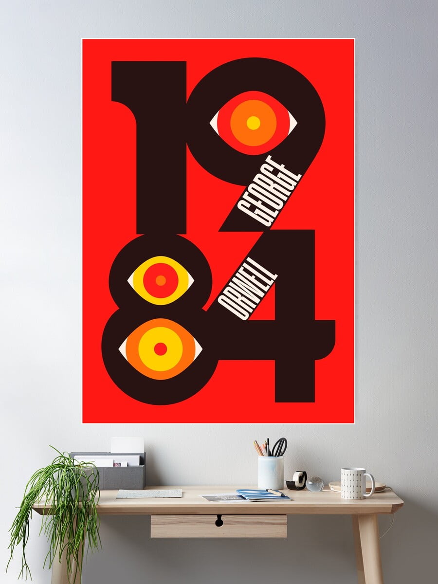 George Orwell, 1984, Nineteen Eighty-Four, Cult Book Illustration ...