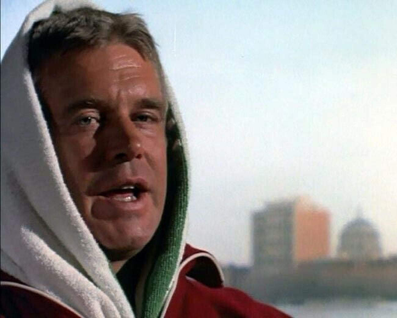 George Peppard as Banacek rowing across Charles River Boston 8x10 inch ...