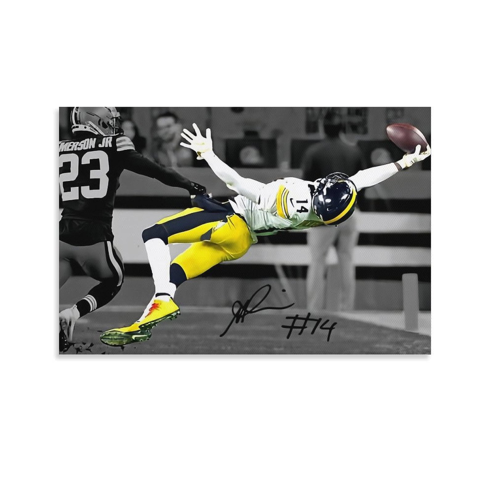 George Pickens Signed Poster Artworks Canvas Poster Room Aesthetic Wall ...