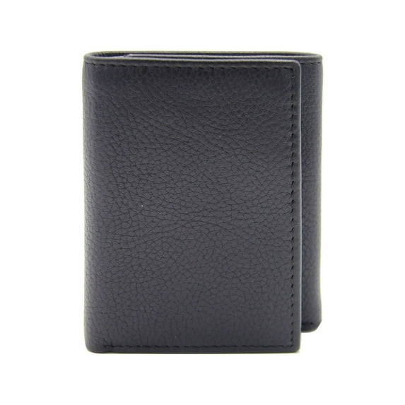 George RFID Protected Men Casual Trifold Wallet Black, Genuine Milled ...