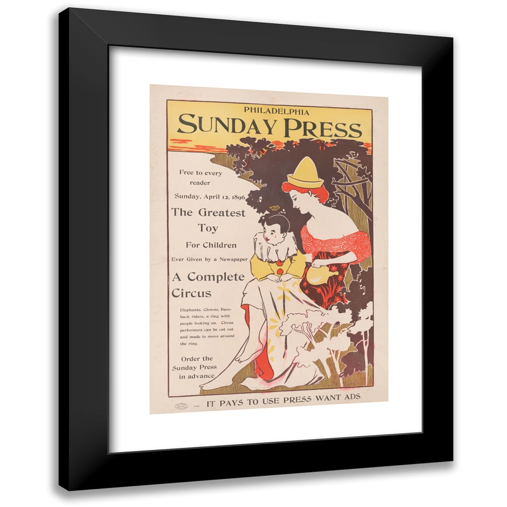 George Reiter Brill 14x18 Black Modern Framed Museum Art Print Titled ...