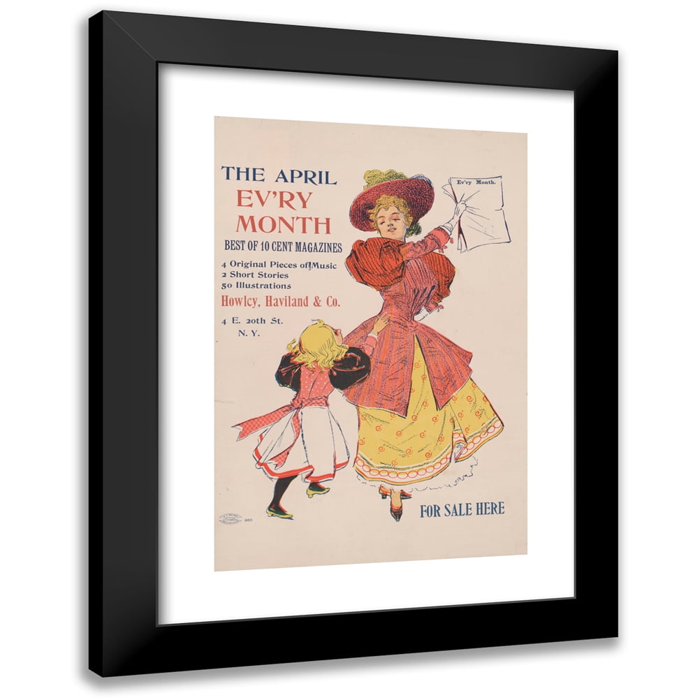 George Reiter Brill 17x24 Black Modern Framed Museum Art Print Titled ...
