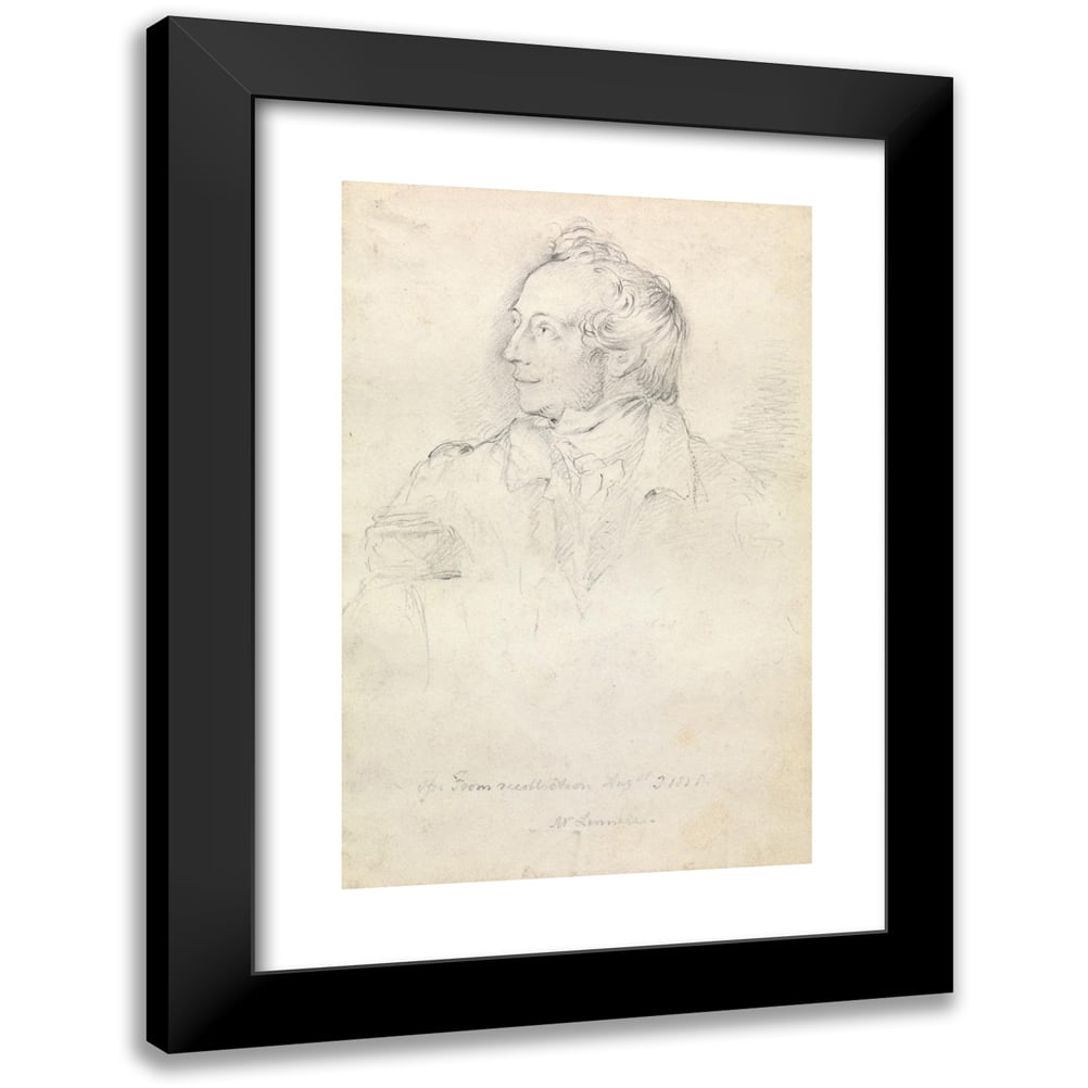 George Richmond 11x14 Black Modern Framed Museum Art Print Titled ...