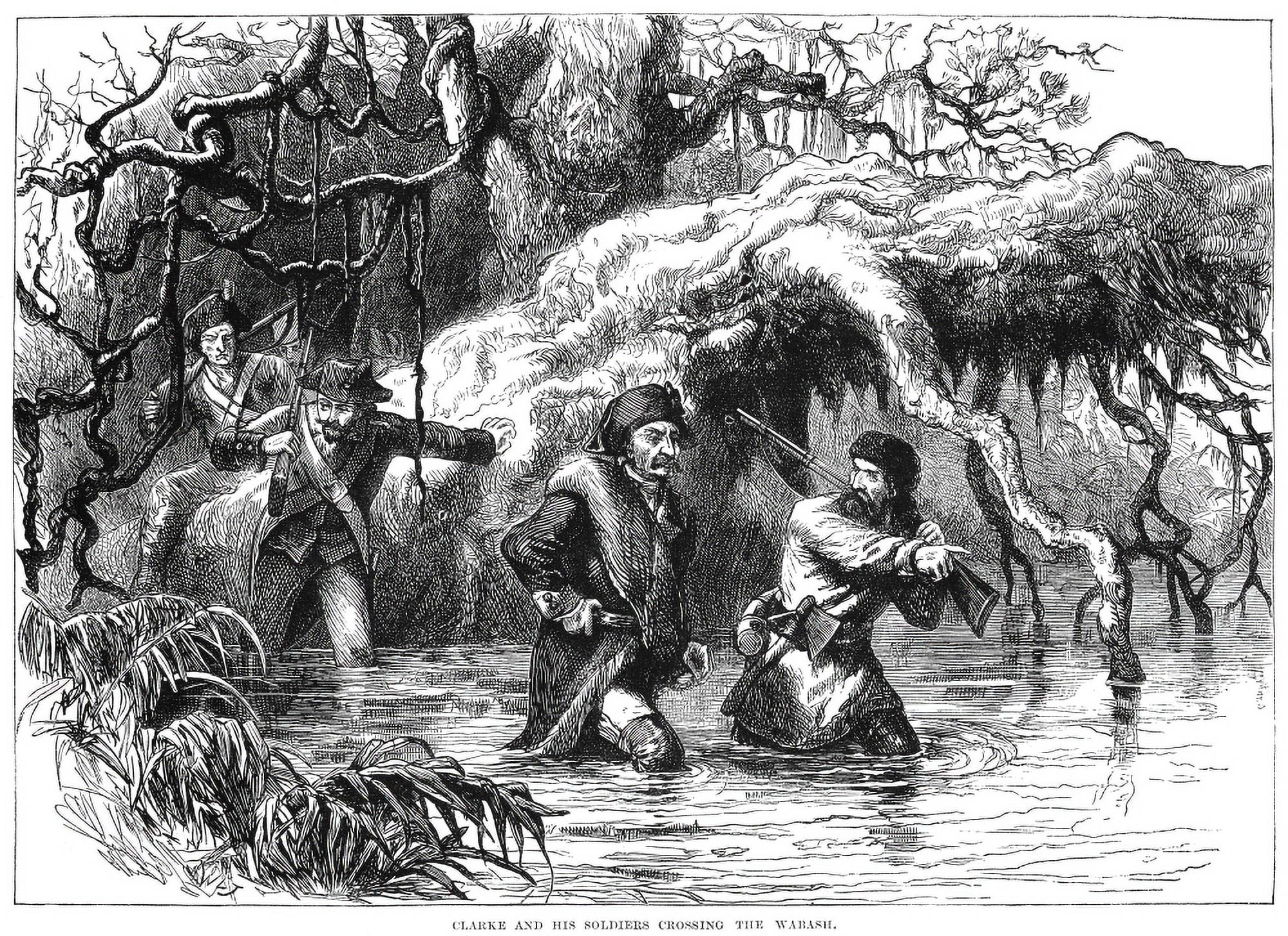 George Rogers Clark /N(1752-1818). American Soldier. Clark'S March To ...