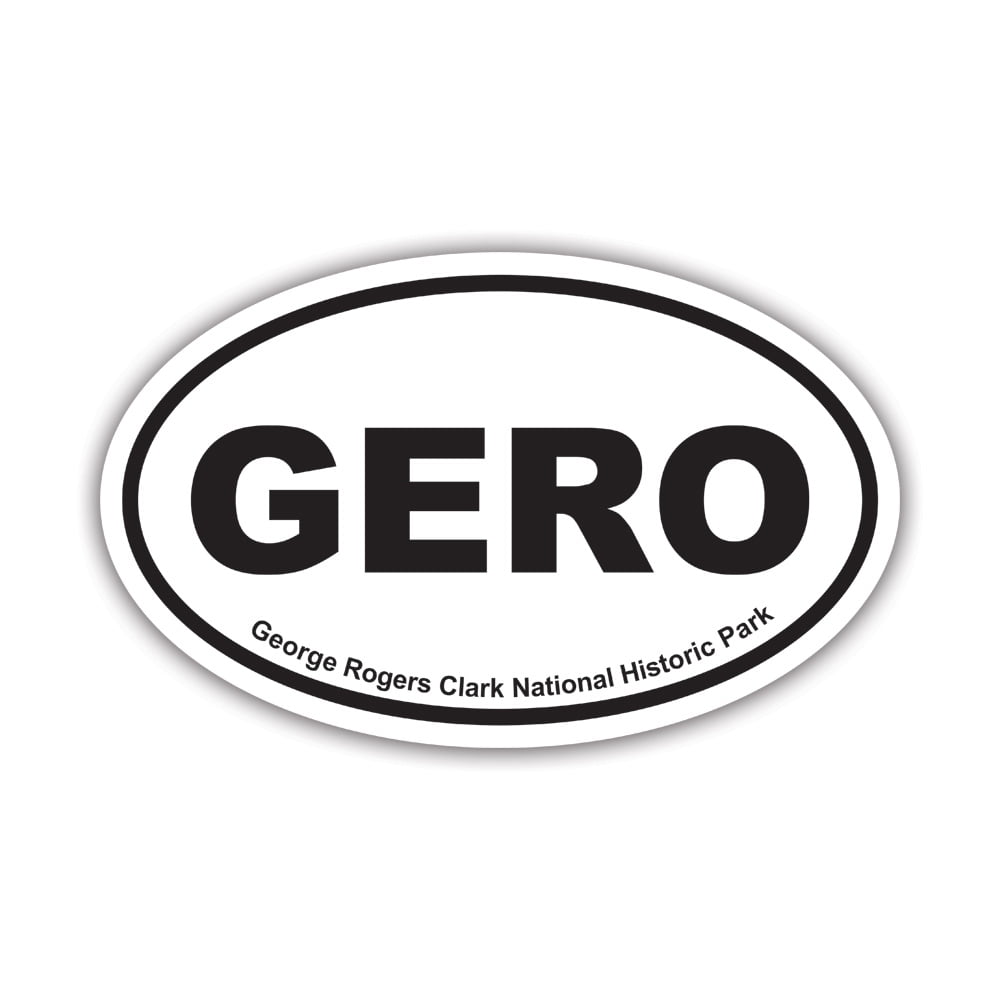 George Rogers Clark National Historic Park GERO Oval Sticker Decal ...