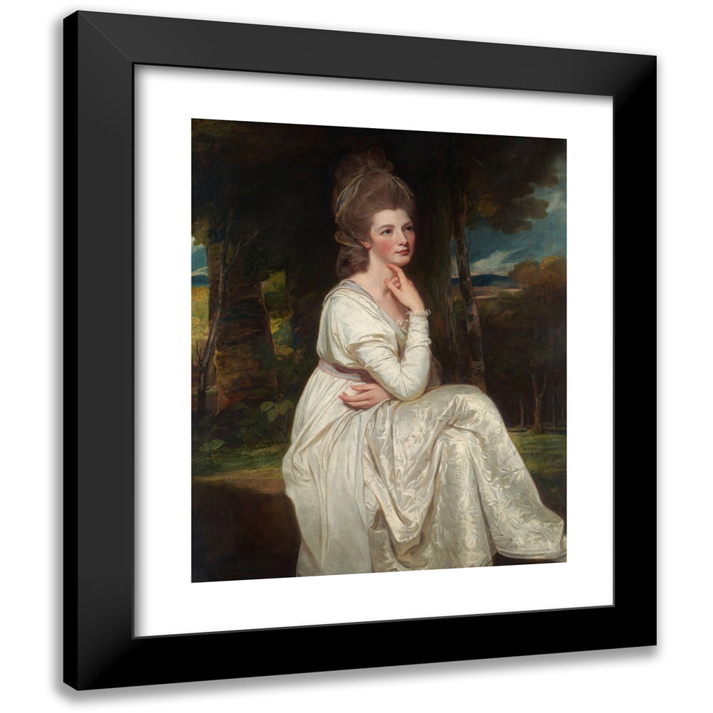 George Romney 12x14 Black Modern Framed Museum Art Print Titled - Lady ...