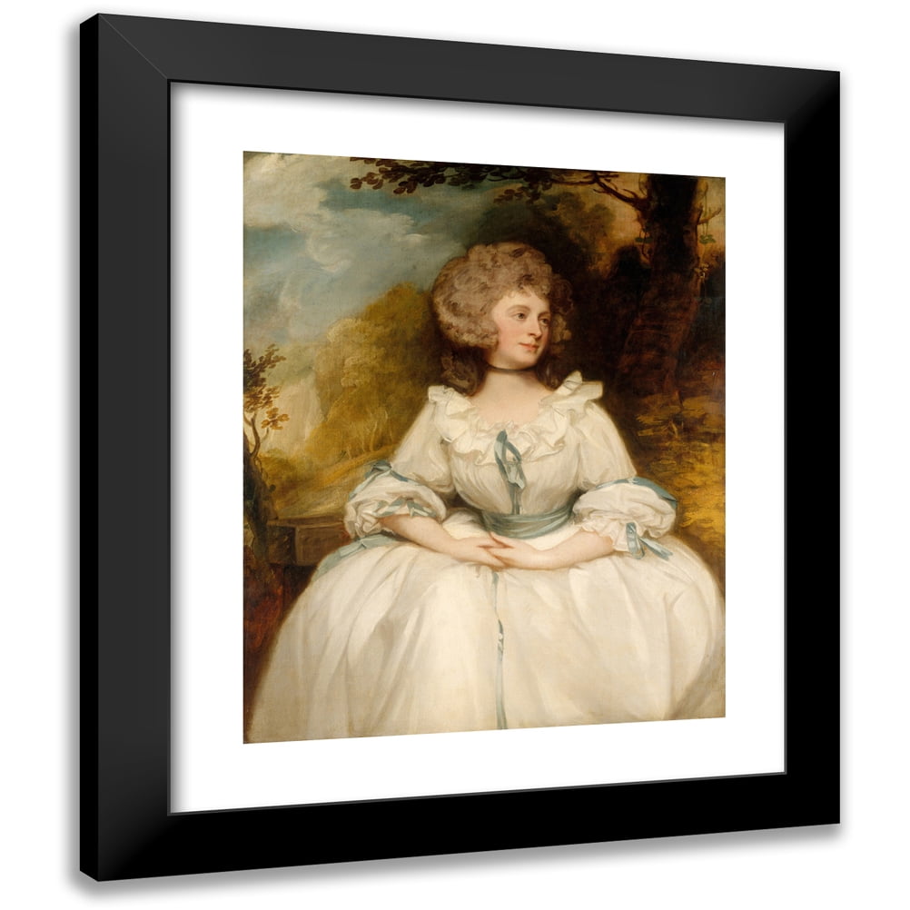 George Romney 12x14 Black Modern Framed Museum Art Print Titled - Lady ...