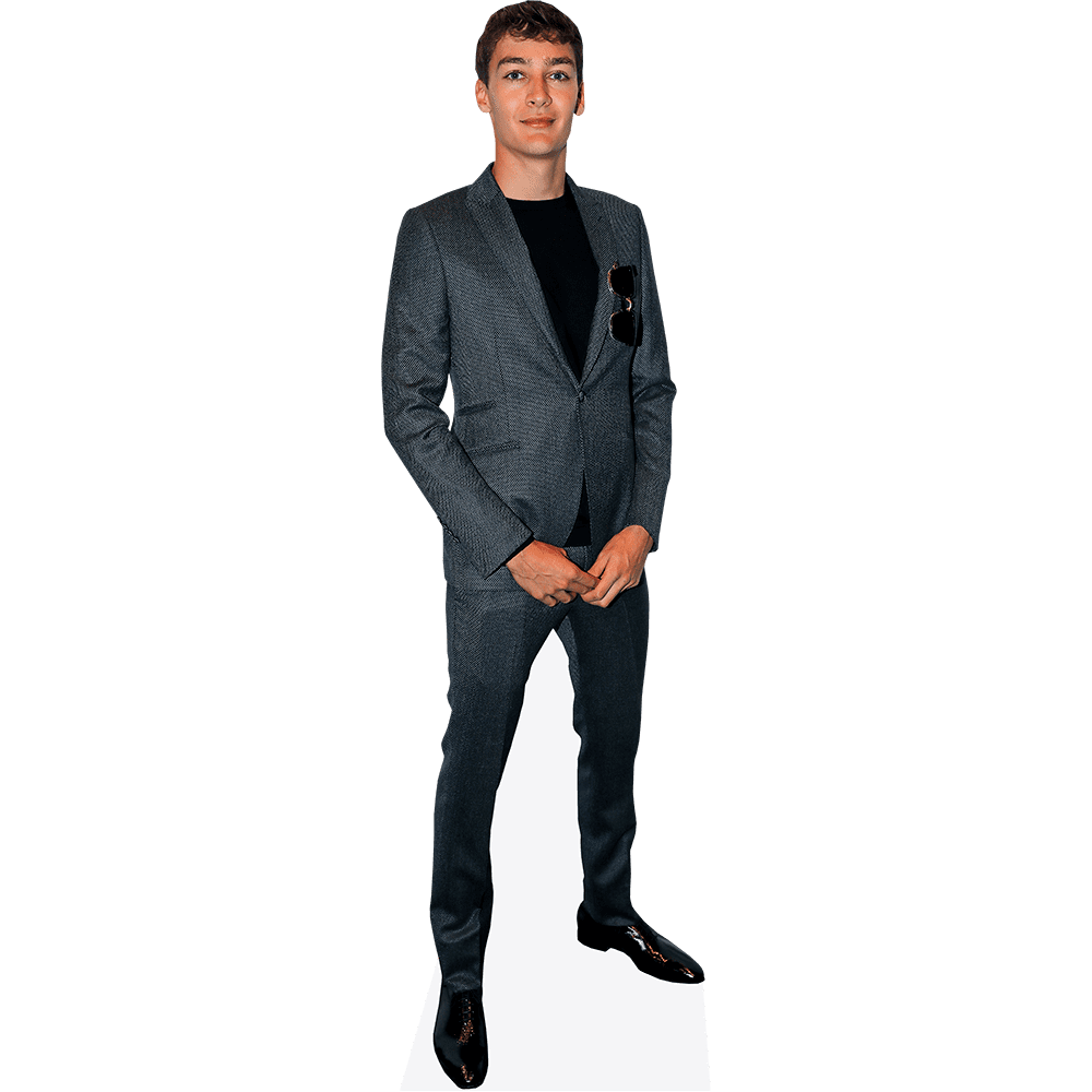 George Russell (Blue Suit) Lifesize Cardboard Cutout Standee - Walmart.com