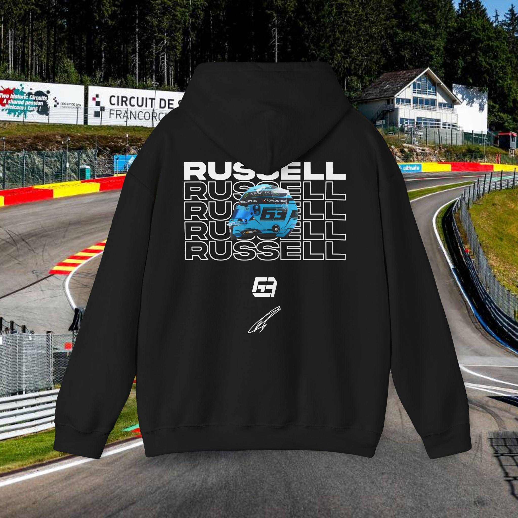 George Russell Hoodie | Mercedes F1 Racing Gift | Unisex Hooded ...