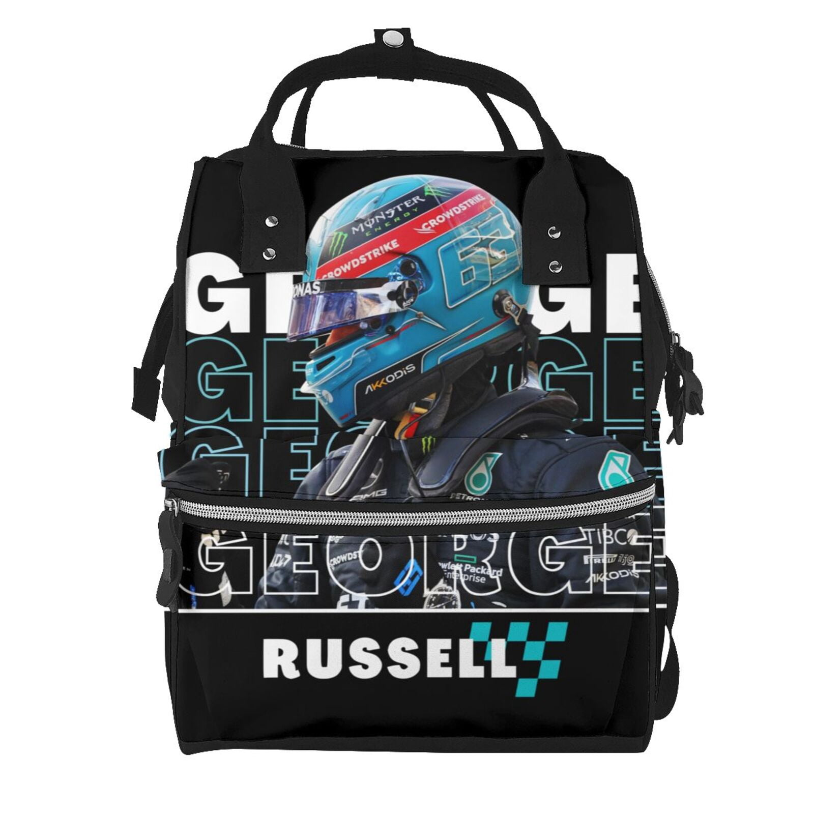 George Russell Mummy Diaper Bag Backpack Casual Shoulder Bags Travel ...