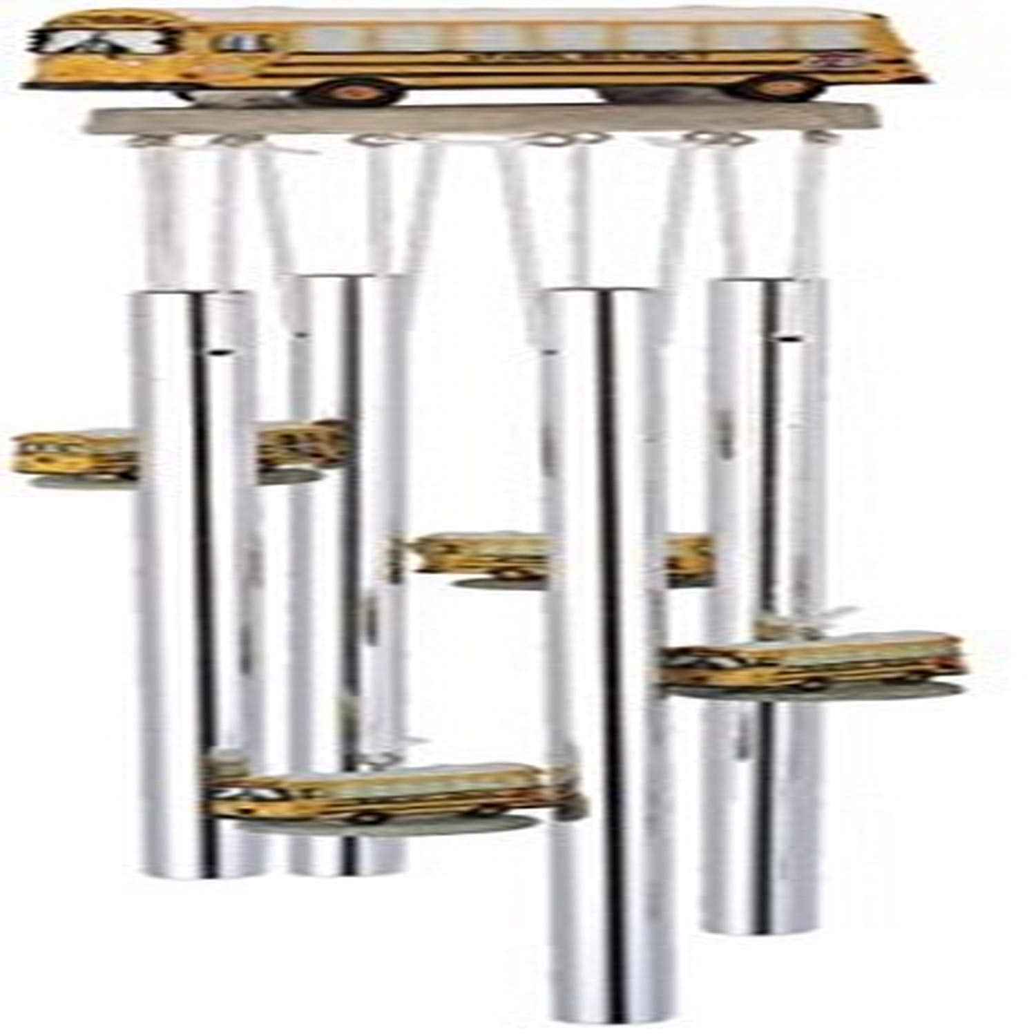 George S. Chen Imports SS-G-41917, Round Top School Bus Hanging Porch ...