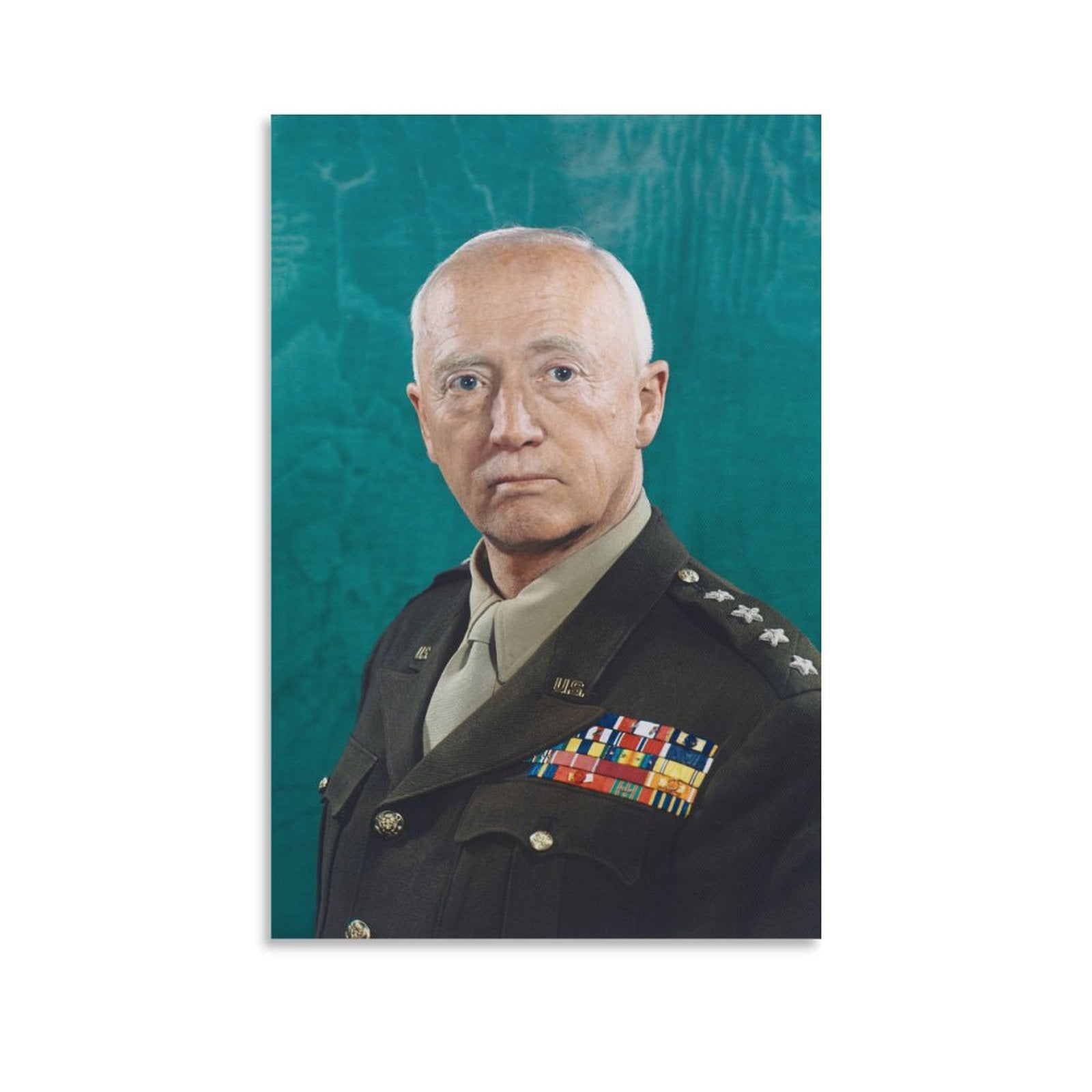 George S. Patton Poster 2 Canvas Wall Art Poster Decorative Bedroom ...