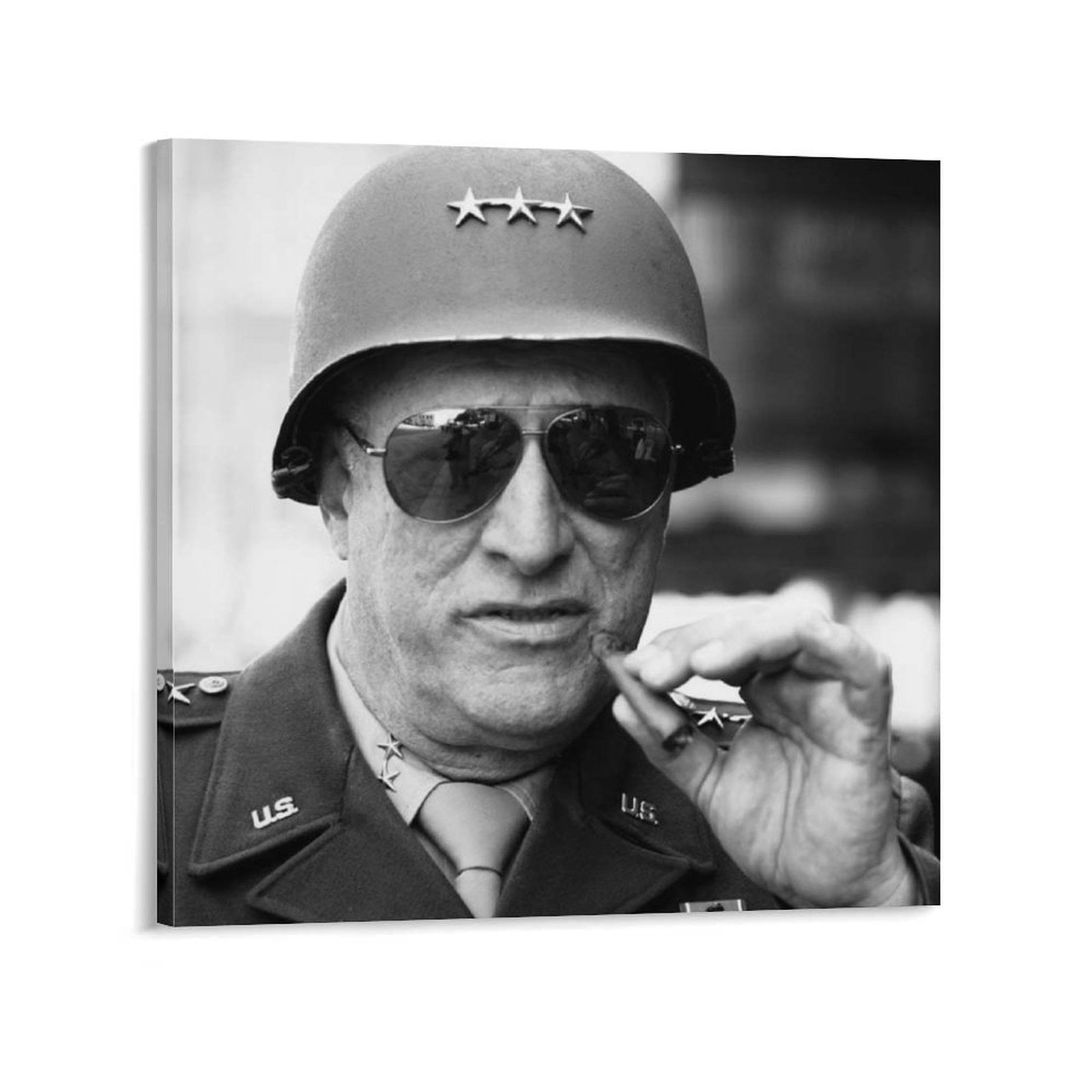 George S. Patton Poster 3 Canvas Art Poster and Wall Art Picture Print ...