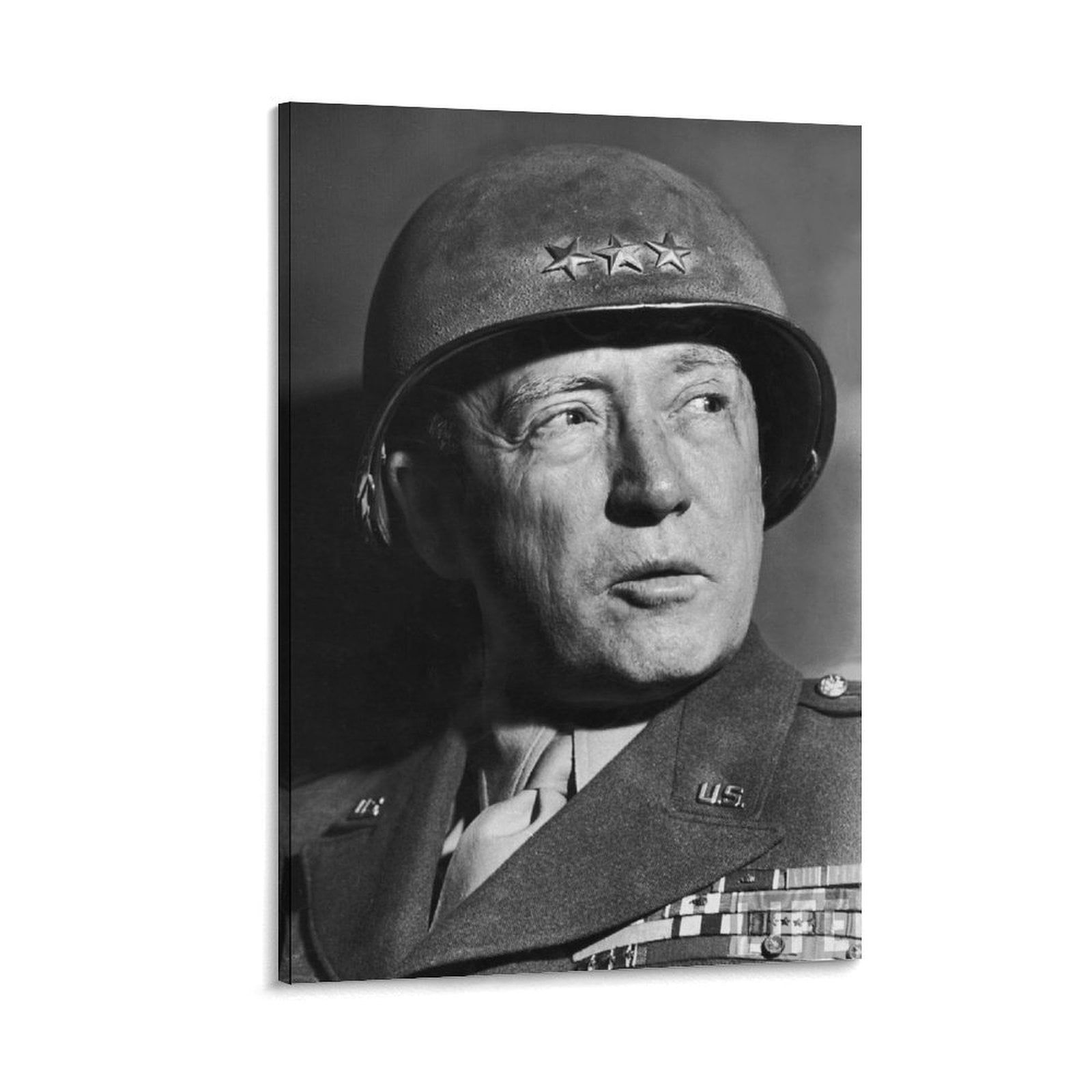 George S. Patton Poster 3 Painting On Canvas Wall Art Poster Scroll ...