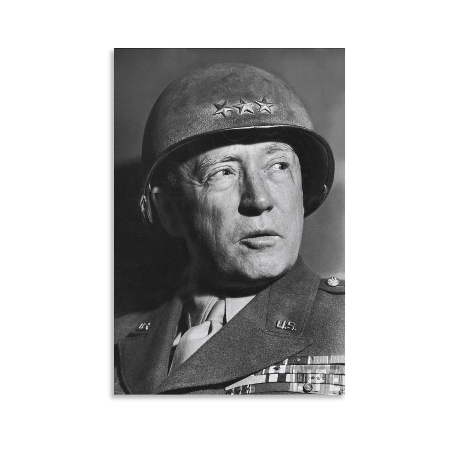 George S. Patton Poster 3 Wall Art Poster Scroll Canvas Painting ...