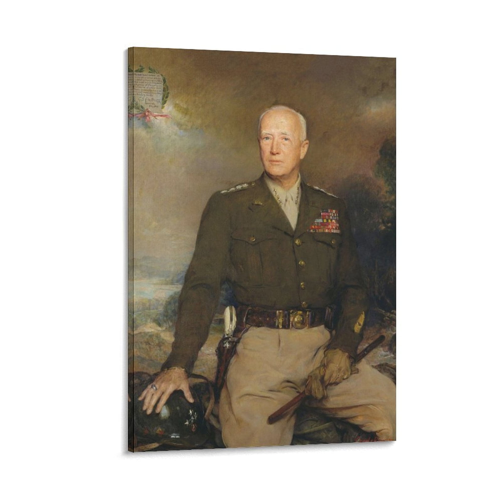 George S. Patton Poster 4 Print Photo Art Painting Canvas Poster Home ...