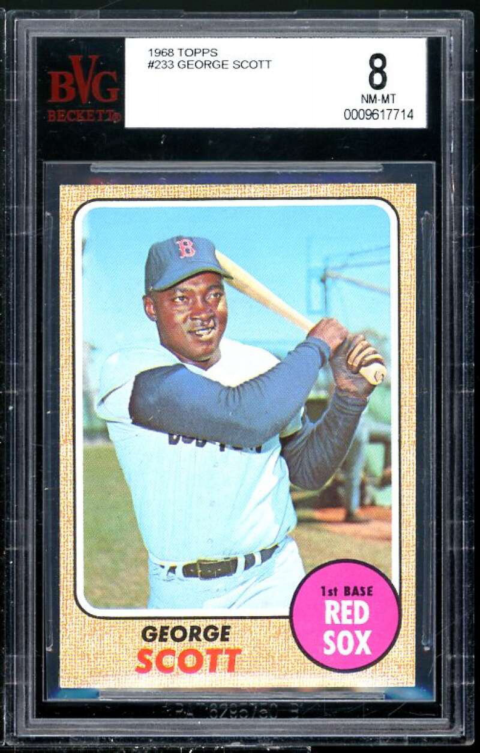 George Scott Card 1968 Topps #233 BGS BVG 8 (Read Description ...
