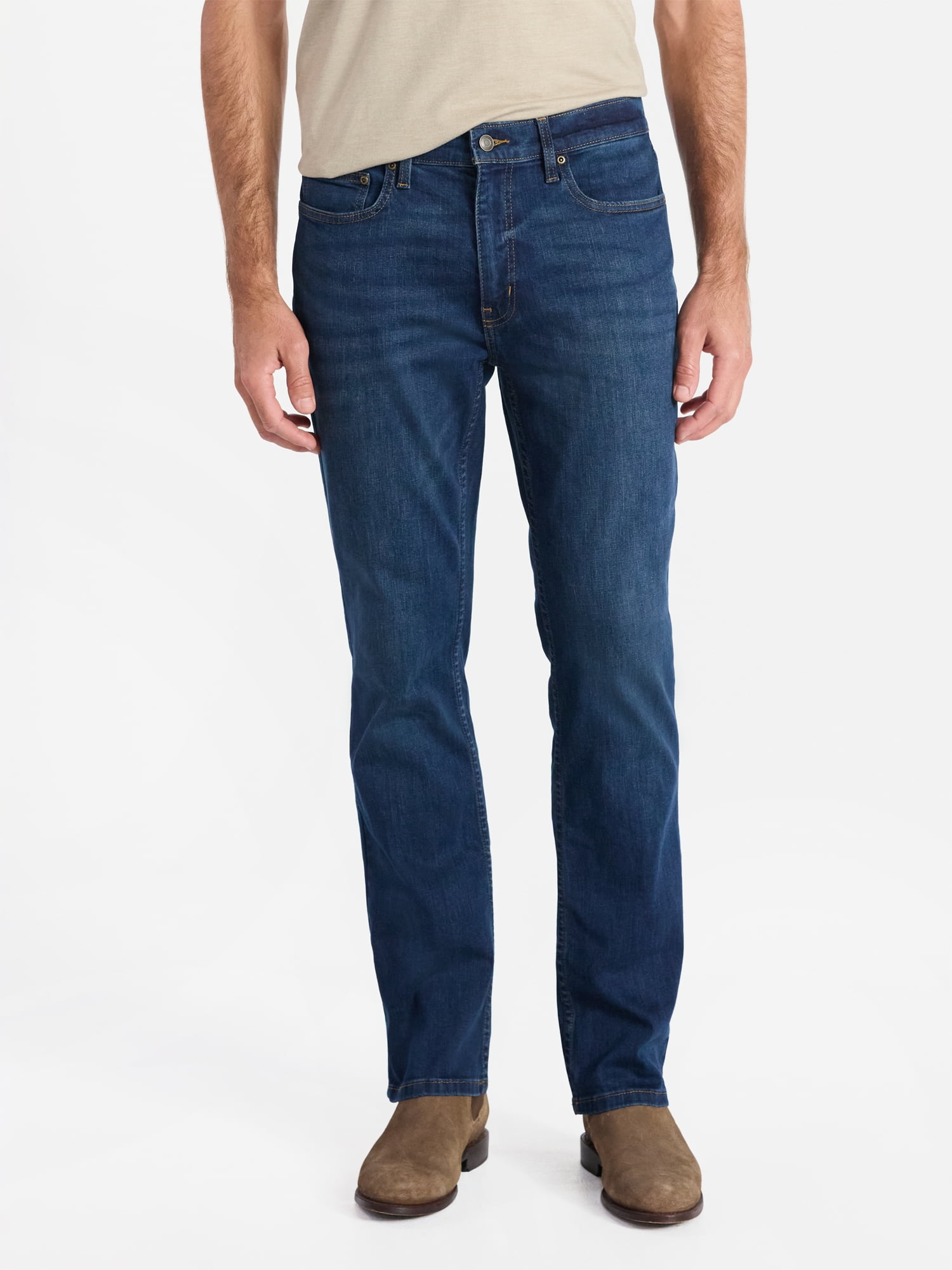 George Men's Straight Fit Jeans Sizes 29 to 56 Cotton Blend with ...