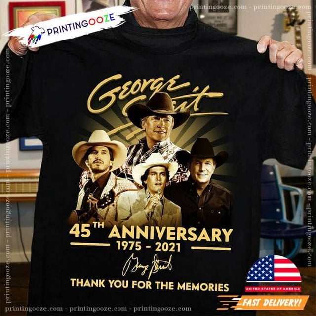 George Strait Anniversary George Strait Music Shirt - Walmart.com
