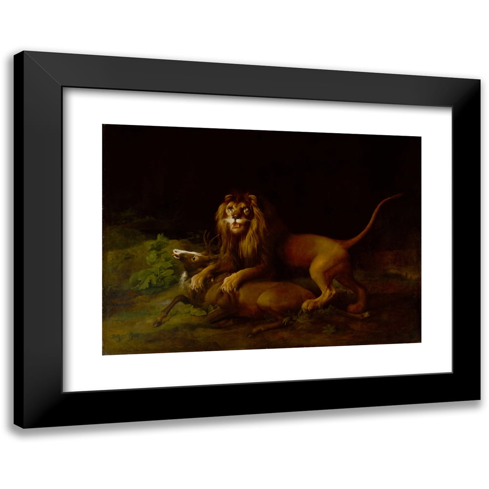 George Stubbs 14x11 Black Modern Framed Museum Art Print Titled - A ...