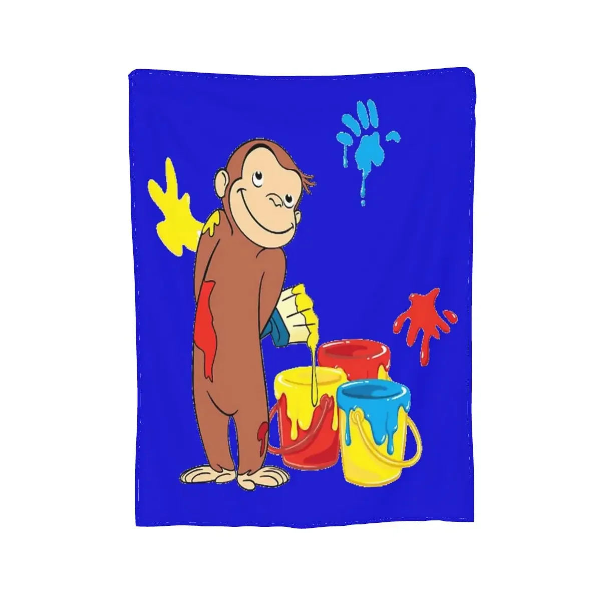 George The Curious Monkey Cartoon For Pack Blankets Soft Warm Flannel ...