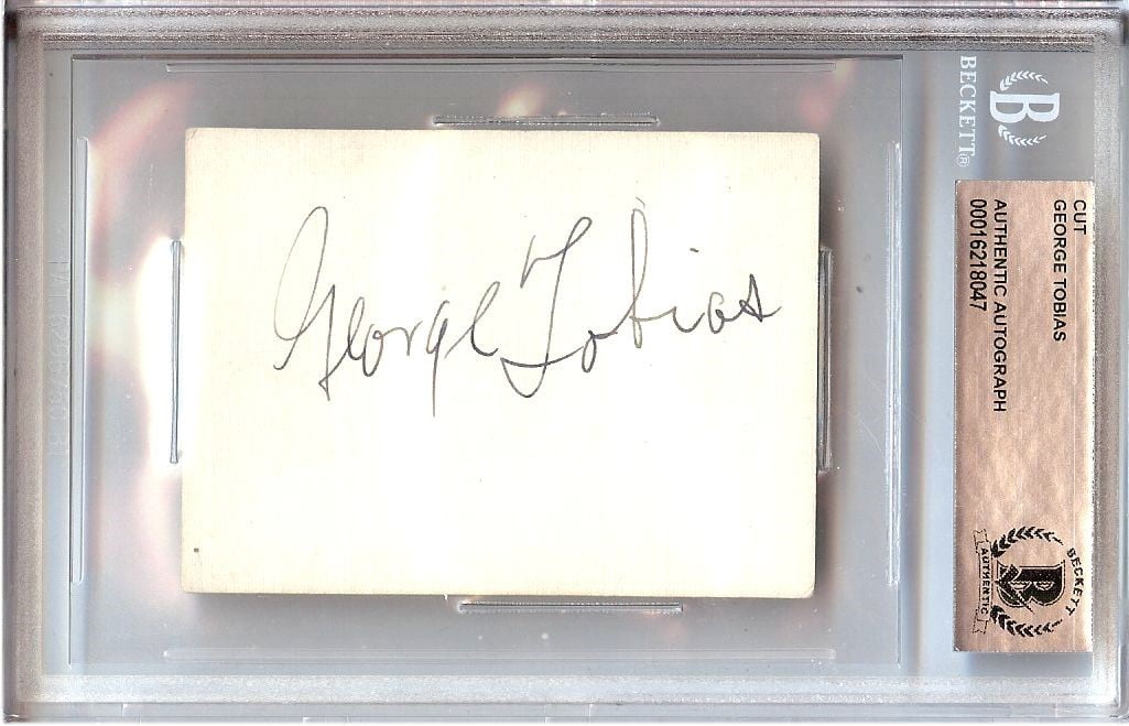 George Tobias Signed Autographed Cut Signature Bewitched Abner Kravitz ...