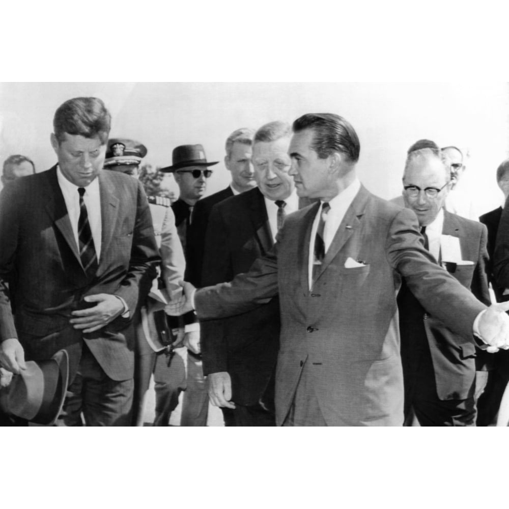 George Wallace Stepping Aside As President John Kennedy Walks To The ...