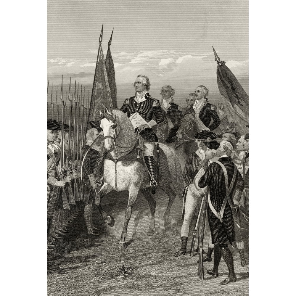 George Washington 1732 To 1799 Taking Command Of The Army 1775 After ...