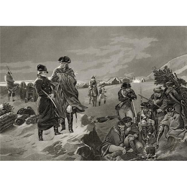 George Washington 1732 to 1799 & Lafayette At Valley Forge After Alonzo ...