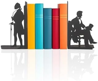 George Washington and Abraham Lincoln Bookends, American Icons Themed ...