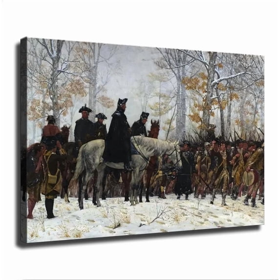 George Washington At Valley Forge Revolutionary War Poster Modern Art ...