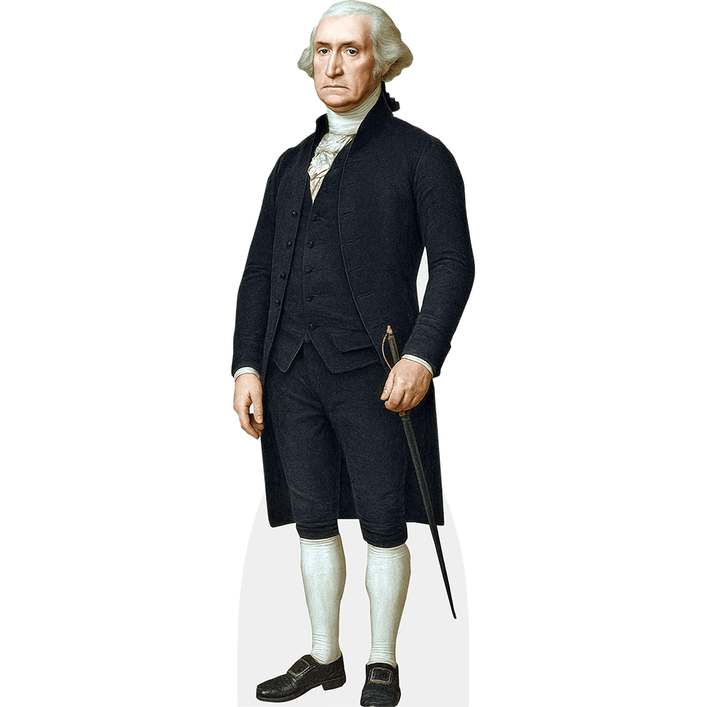 George Washington (Black suit) Life Size Cutout. Standee. - Walmart.com