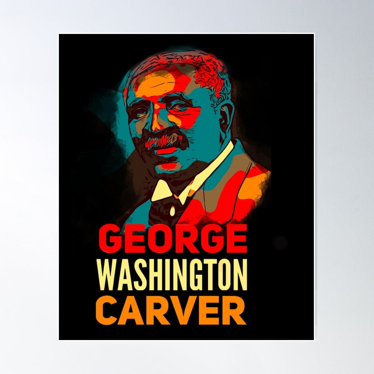 George Washington Carver Poster Wall Art, Modern Wall Decor For Living ...