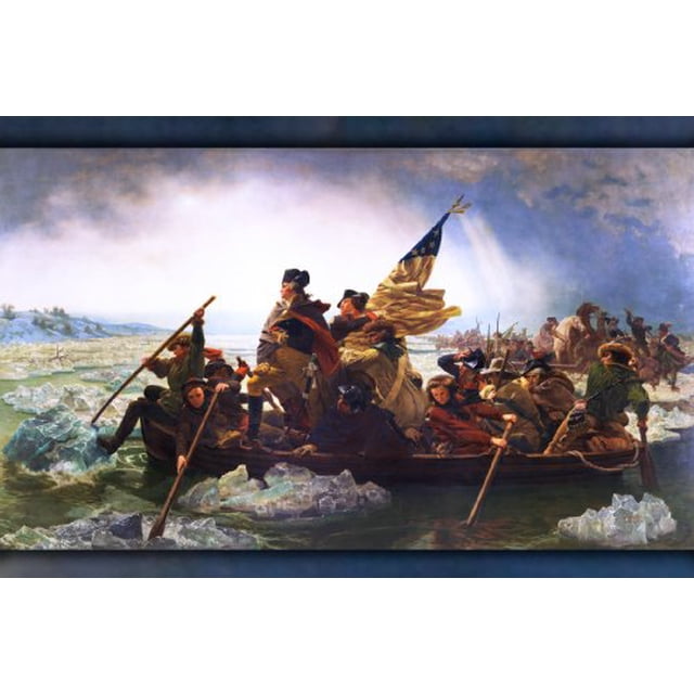 George Washington Crossing the Delaware - 24"x36" Poster - Walmart ...