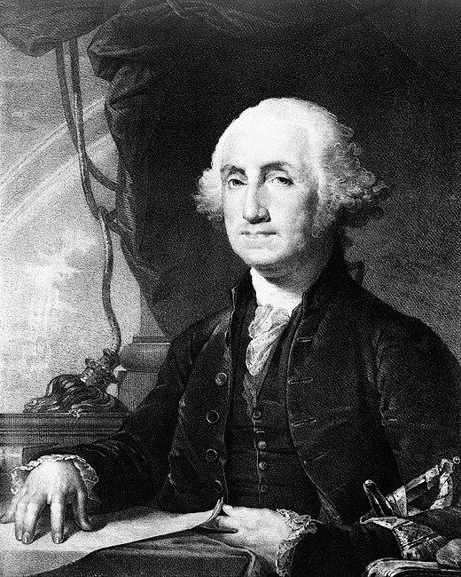 George Washington First President of the United States - 24x36 Inch ...