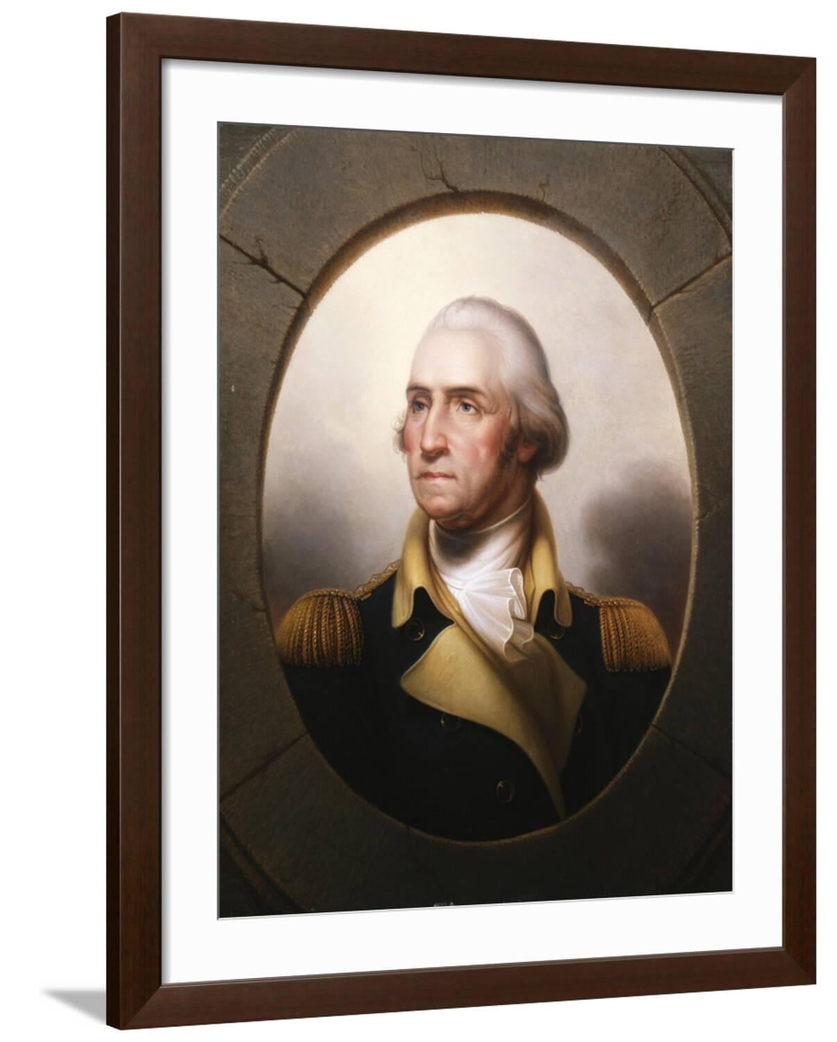 Art.com George Washington Giclee Print by Jean BÃ©raud, Brown Frame ...